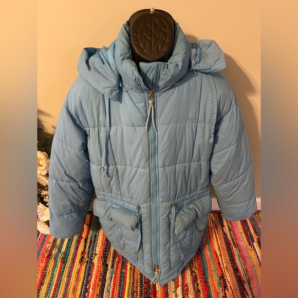 Jackets & Coats | Y2k Levis Long Hooded Puffer Jacket Ski Coat 200s ...